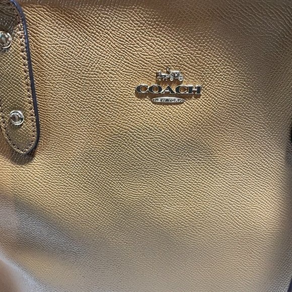 Coach | Bags | Coach F58846 Cross Grain City Zip Top Tote Handbag Camel ...